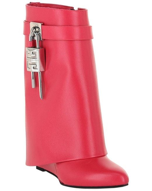 Pink Givenchy Shark Boots