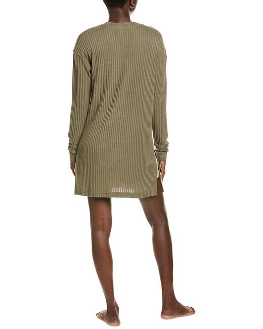Honeydew Intimates Intimates Off Duty Rib Knit Cardigan in Natural | Lyst