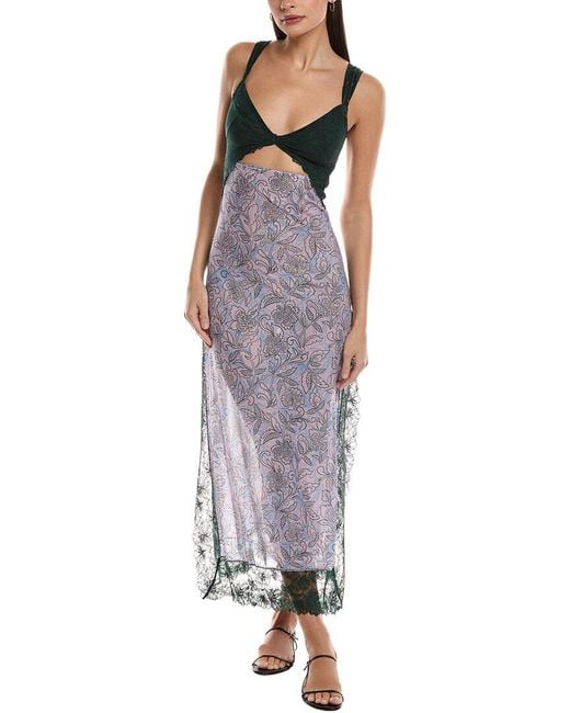 Free People Suddenly Fine Maxi Slip Dress in Purple | Lyst UK