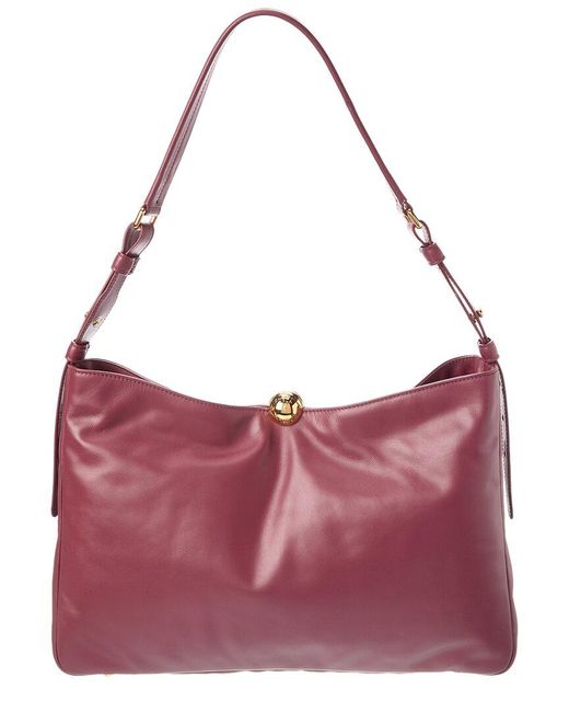 Furla Sfera Leather Shoulder Bag in Purple | Lyst