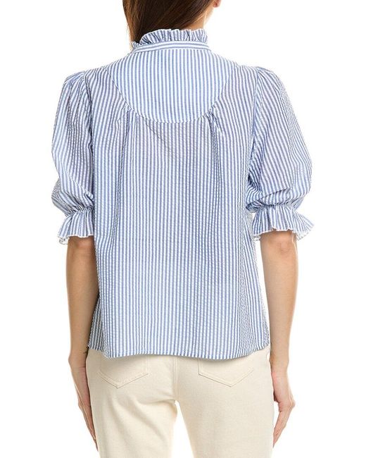 FLORA BEA NYC Edith Top in Blue | Lyst