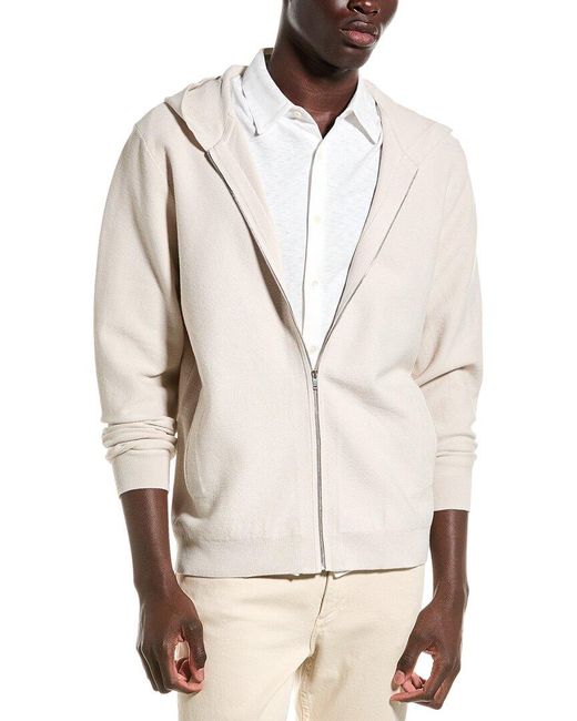 Theory Lievos Hooded Jacket in Natural for Men | Lyst
