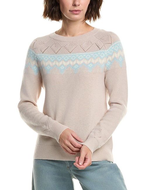 Sail To Sable Fairisle Wool Sweater in Grey | Lyst UK