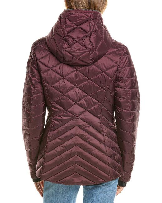 Pajar Nyota Lightweight Mixed-Diamond Quilted Jacket in Red | Lyst