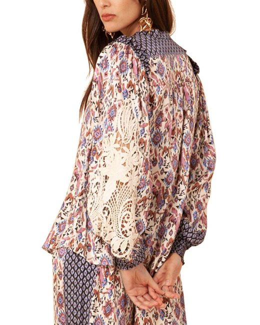 Hale Bob Twill Top in Red | Lyst