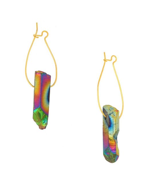 Eye Candy La The Luxe Collection Quartz Earrings In Metallic Lyst