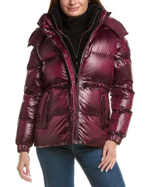 Pajar Puffer Jacket in Red | Lyst