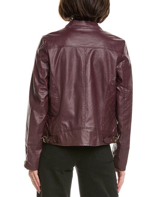 French Connection Stand Collar Jacket in Purple | Lyst UK