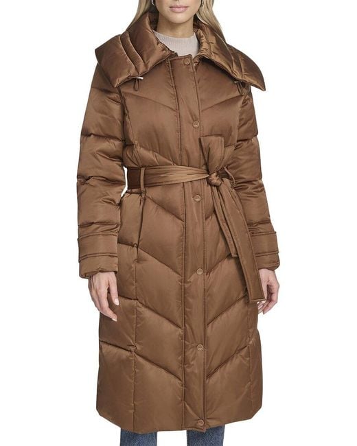 Andrew Marc Palmer Trench Coat in Brown | Lyst UK