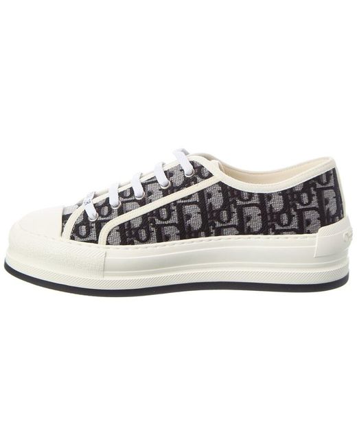 Dior Walk'N' Canvas Sneaker in White | Lyst UK