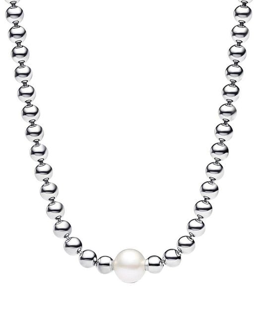 PANDORA Timeless Necklace in Metallic | Lyst UK