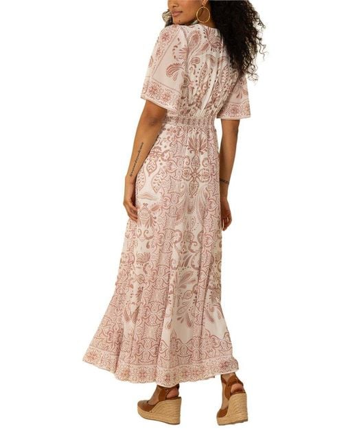 Hale Bob Ellis Maxi Dress in Natural | Lyst UK