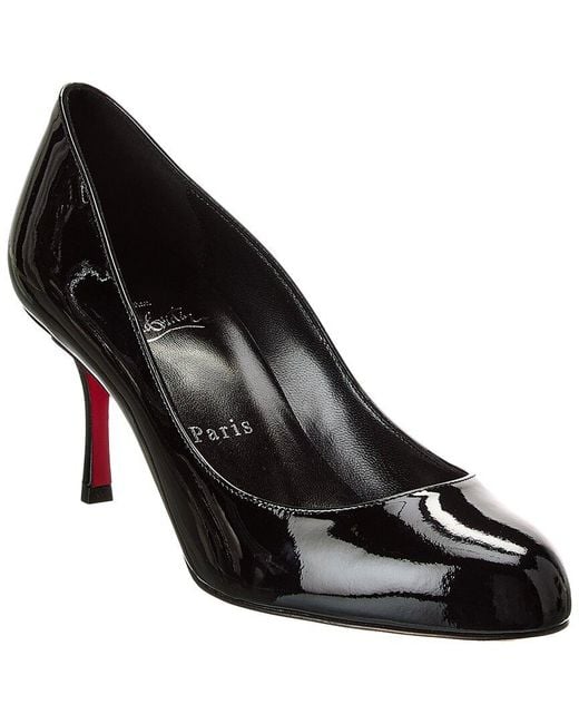 Christian Louboutin Dolly 70 Patent Pump in Black | Lyst