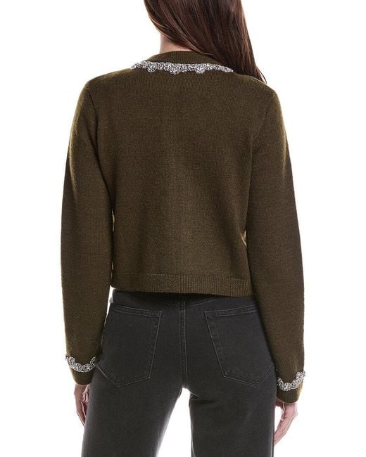 Endless Rose Jewel Cardigan in Brown | Lyst UK