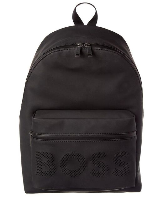 BOSS Rubber Backpack in Black for Men | Lyst