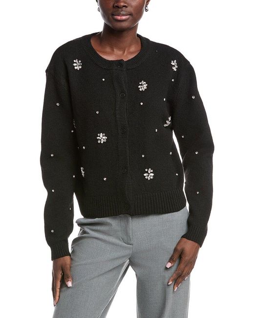 ANNA KAY Monaroe Cashmere-Blend Cardigan in Black | Lyst UK