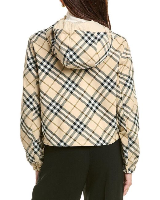 Burberry Reversible Jacket in Natural | Lyst