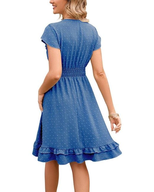 Emma way Mini Dress in Blue | Lyst UK