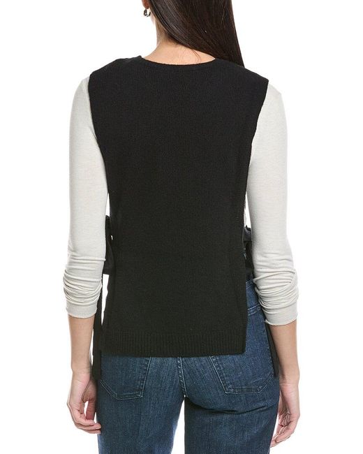 Valentino Wool Shell in Black | Lyst