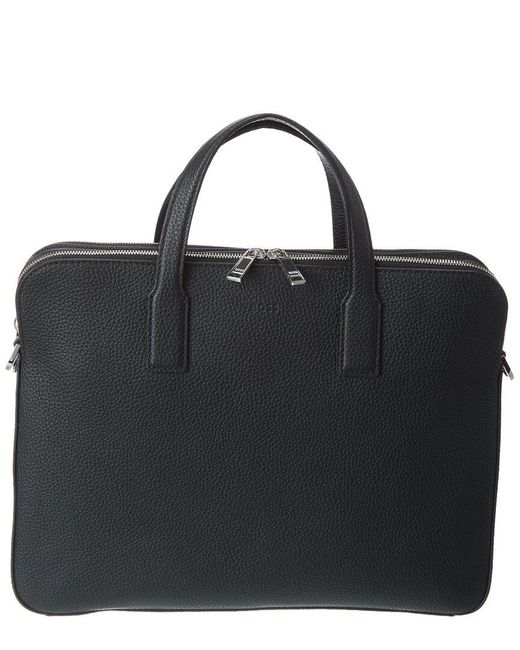 BOSS Crosstown Leather Document Case in Black for Men | Lyst