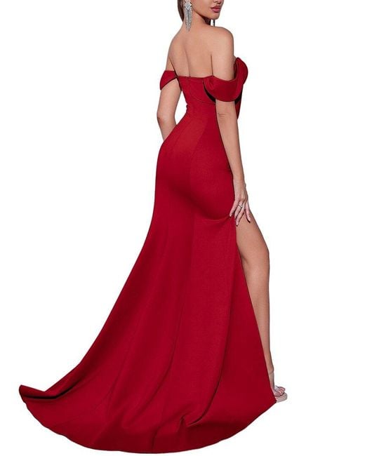 Amanda Royal Maxi Dress in Red | Lyst UK