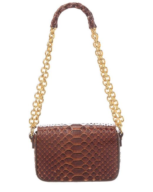Tom Ford Python Shoulder Bag in Metallic | Lyst