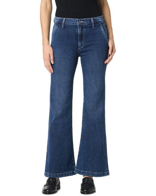 Joe's Jeans Petite Flare Trouser Madame Jean in Blue | Lyst UK
