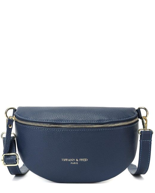 Tiffany & Fred Paris Soft Leather Fanny-pack in Blue | Lyst