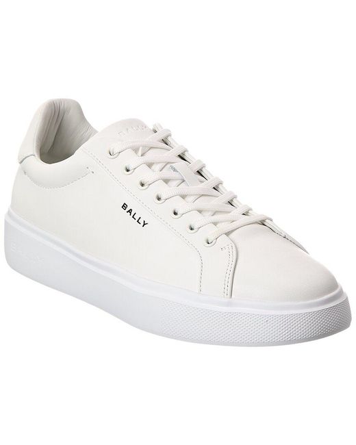 Bally Braidy Leather Sneaker in White for Men | Lyst UK