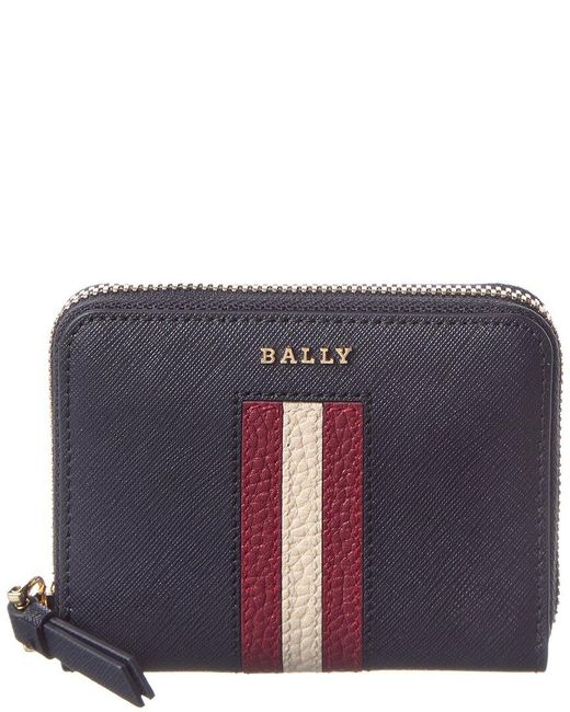 Bally Saira Leather Coin Purse in Purple | Lyst UK