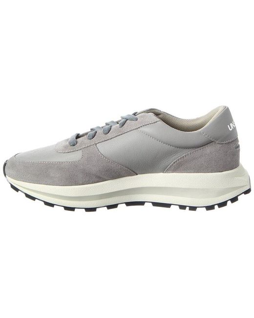 Reiss Unseen Footwear Trinity Stamp Leather & Suede Sneaker in Grey for ...