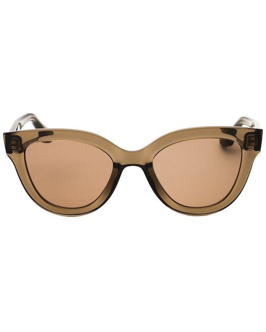 Victoria Beckham Vb649S 52Mm Sunglasses in Natural | Lyst UK