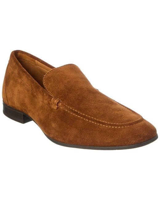 Allen Edmonds Lennox Suede Loafer in Brown for Men | Lyst