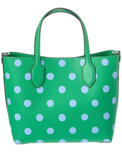 Kate Spade Bleecker Medium Leather Tote in Green | Lyst