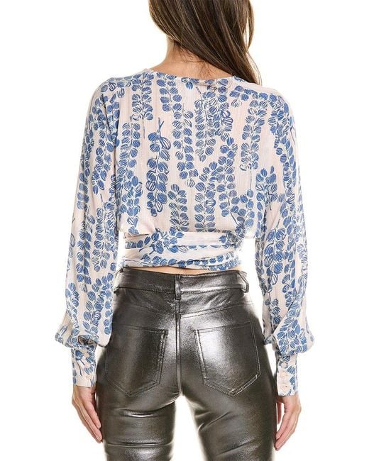 Reiss Sadie Top in Blue | Lyst