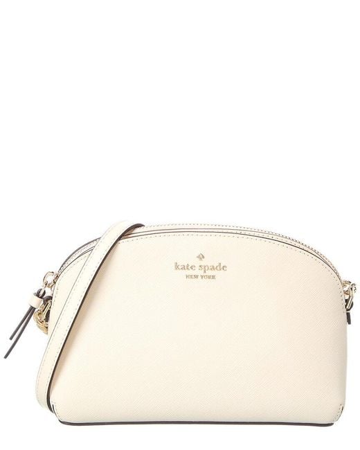 Kate Spade Cameron Saffiano Leather Hilli Crossbody in Natural | Lyst UK