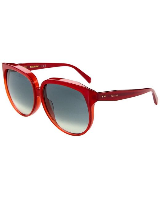 Celine Cl40048F 63Mm Sunglasses in Red | Lyst