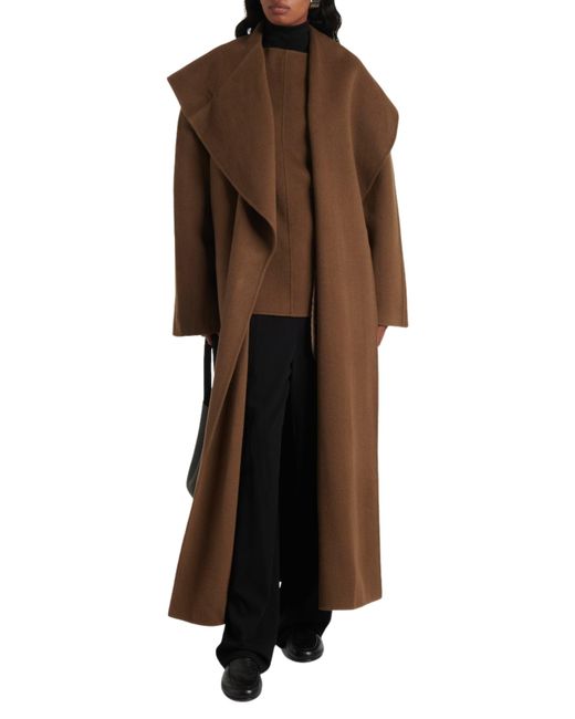 TOVE Ondine Wool-blend Coat in Brown | Lyst UK