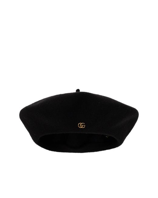Gucci Black Felt Wool Beret | Lyst