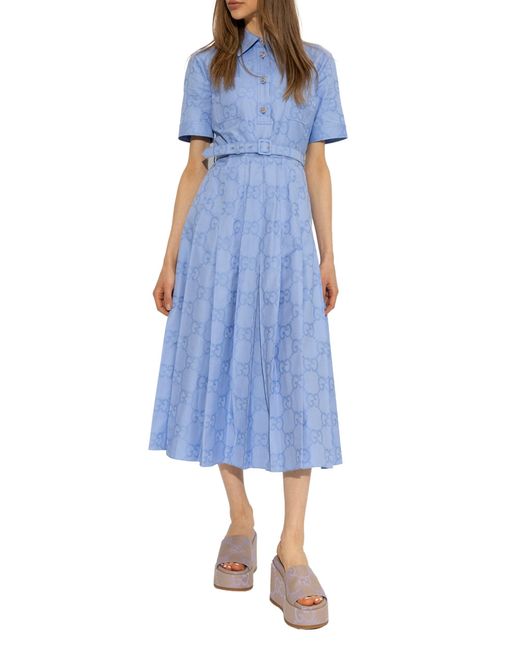 Gucci GG Supreme 120mm Platform Sandals in Pink | Lyst