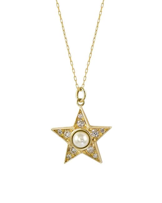 Apples And Figs Garden Of Eden 14k Yellow Gold Freshwater Pearl And 0 09
