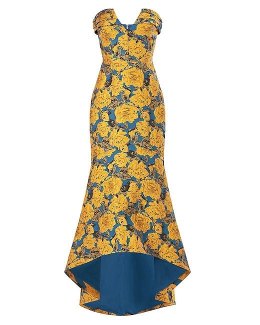 THEIA Octavia Floral Fit-&-flare Dress | Lyst THEIA Octavia Floral Fit-&-flare Dress | Lyst