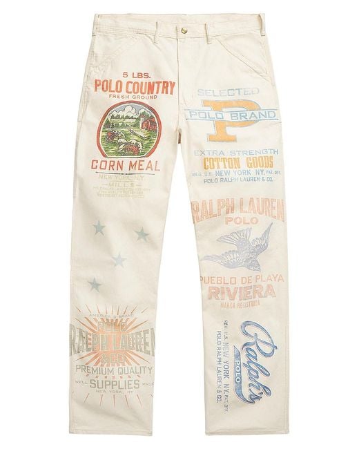 Polo Ralph Lauren Denim Painter Pants in Natural for Men | Lyst