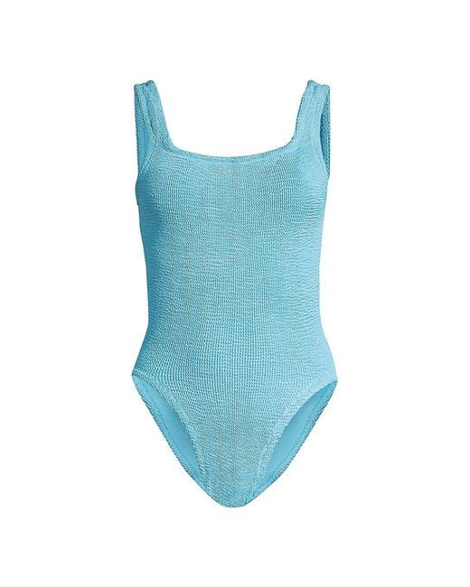 Hunza G Crinkle One-piece Swimsuit in Blue | Lyst Hunza G Crinkle One-piece Swimsuit in Blue | Lyst