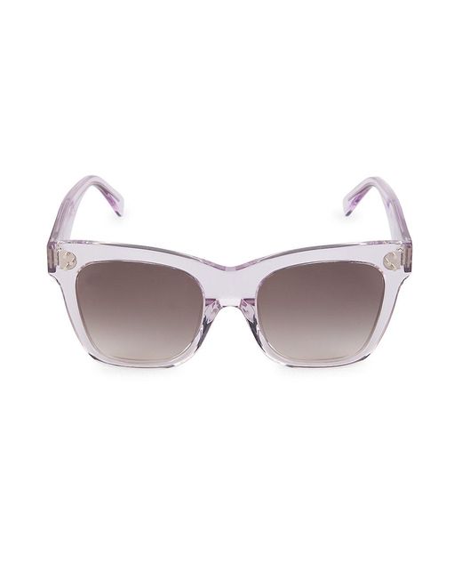 Celine 52mm Square Sunglasses In Lilac Purple Lyst