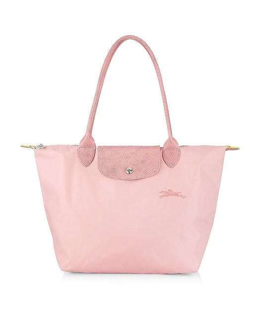 Longchamp Medium Le Pliage Shoulder Tote in Pink | Lyst