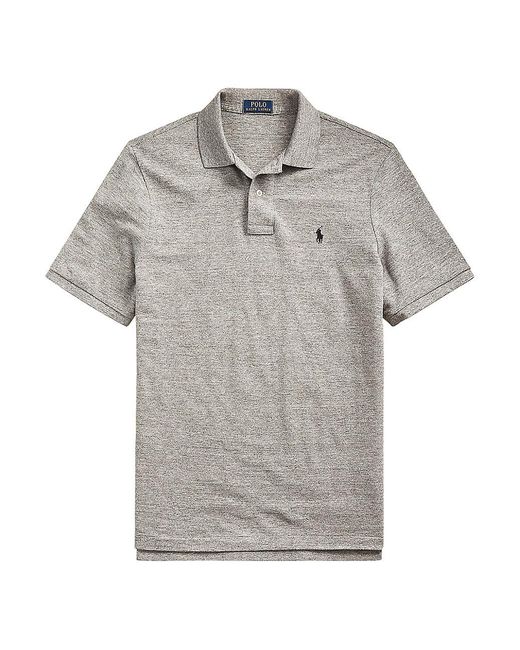 Polo Ralph Lauren The Iconic Mesh Polo Shirt In Gray For Men Lyst