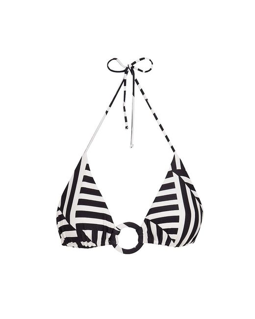 Vix Geo Tisa Triangle Bikini Top In White Lyst