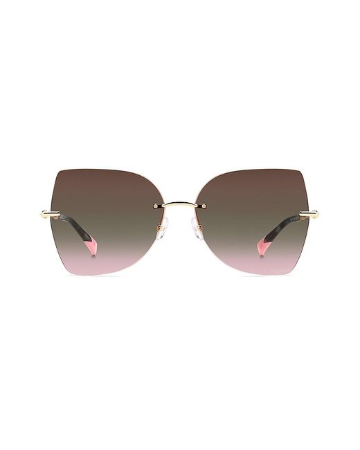 Missoni 60mm Butterfly Sunglasses In Gold Pink Gray Lyst