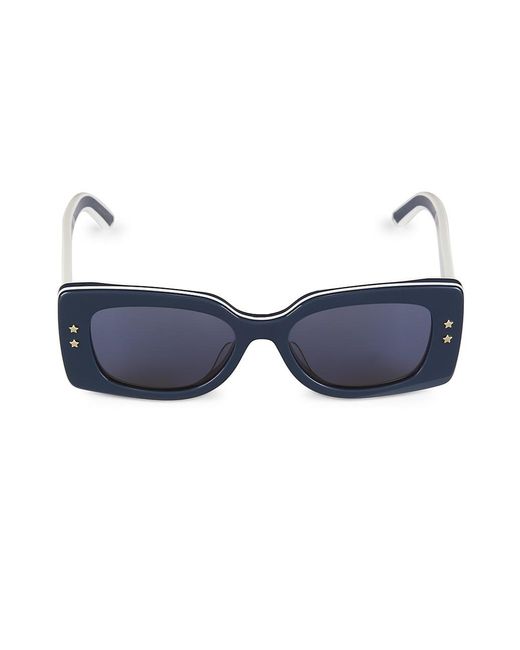 Dior Pacific 53mm Rectangular Sunglasses In Blue Lyst